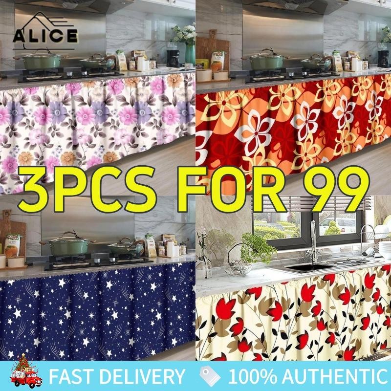3 for 99 Curtains Kurtina Pang Lababo Curtain for Kitchen Kurtina ...