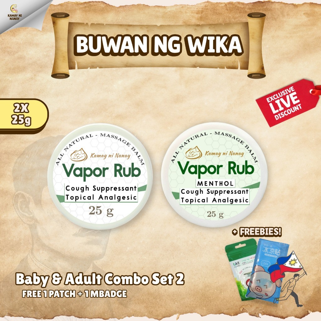 Exclusive Kamay ni Nanay Vapor Rub Menthol & Non Menthol for Baby 100% ...