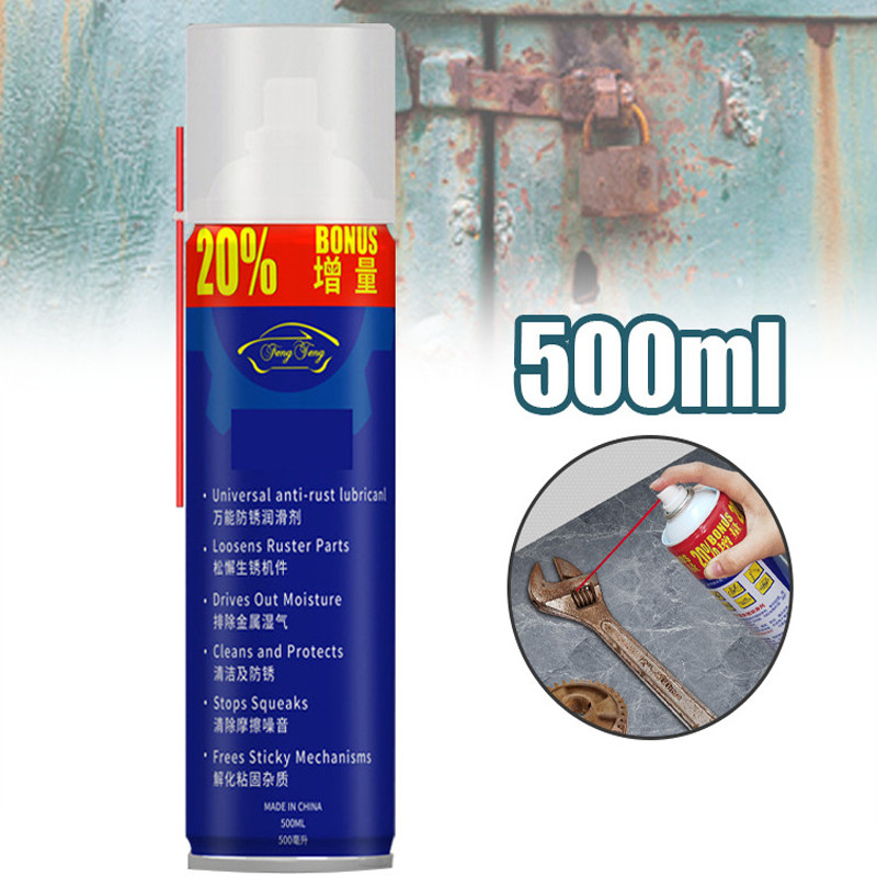500ml Rust Remover Penetrating Oil/Metal Steel Rust Remover Spray ...