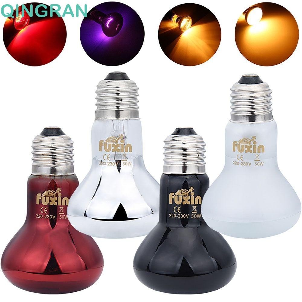 QINGRAN Led Pet Heating Lamp, UVA Infrared UVA Day Night Bulb, Heat ...