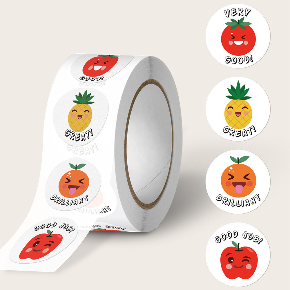 Teacher Reward Children Stickers Encourage Learning Fruit Stickers ...