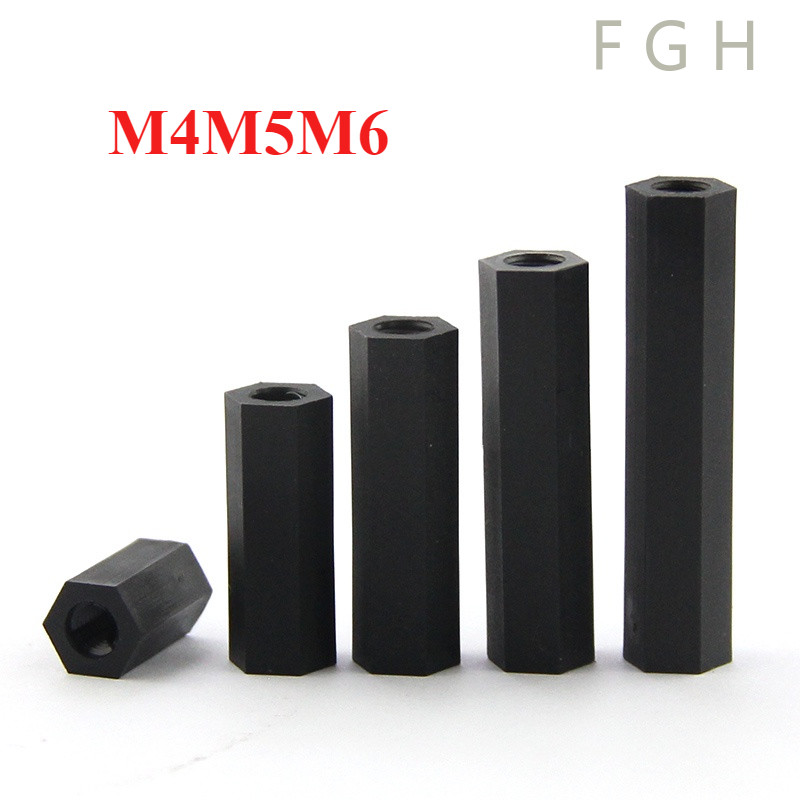 [FGHJC-1] M4m5m6 Hexagonal Nylon Column Isolation Column Plastic ...