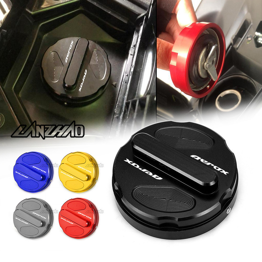 For YAMAHA Aerox v1 v2 v3 CNC Aluminum Alloy Gas Fuel Tank Cap Cover ...