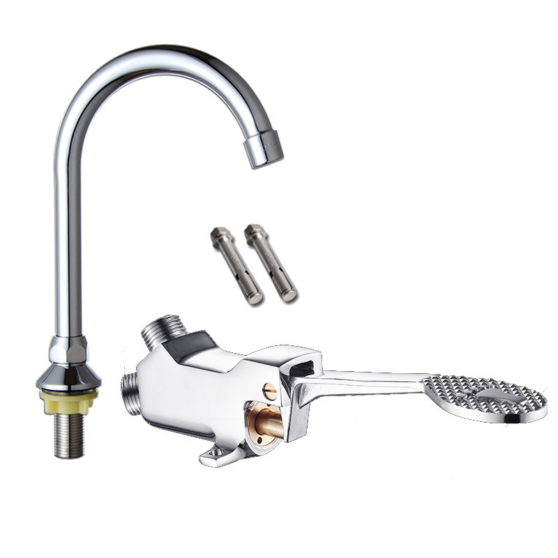 Medical Foot Pedal Valve Faucet Vertical Basin Switch Kitchen Sink ...