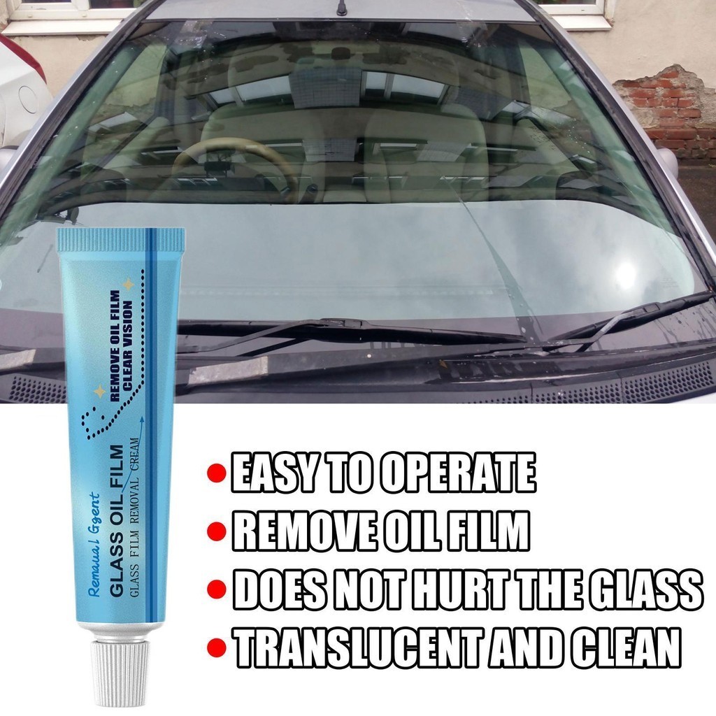Car Glass Polishing Cleaner Set Degreaser Oil Film Cleaning And Window Windshield 30g Paste W2 ...