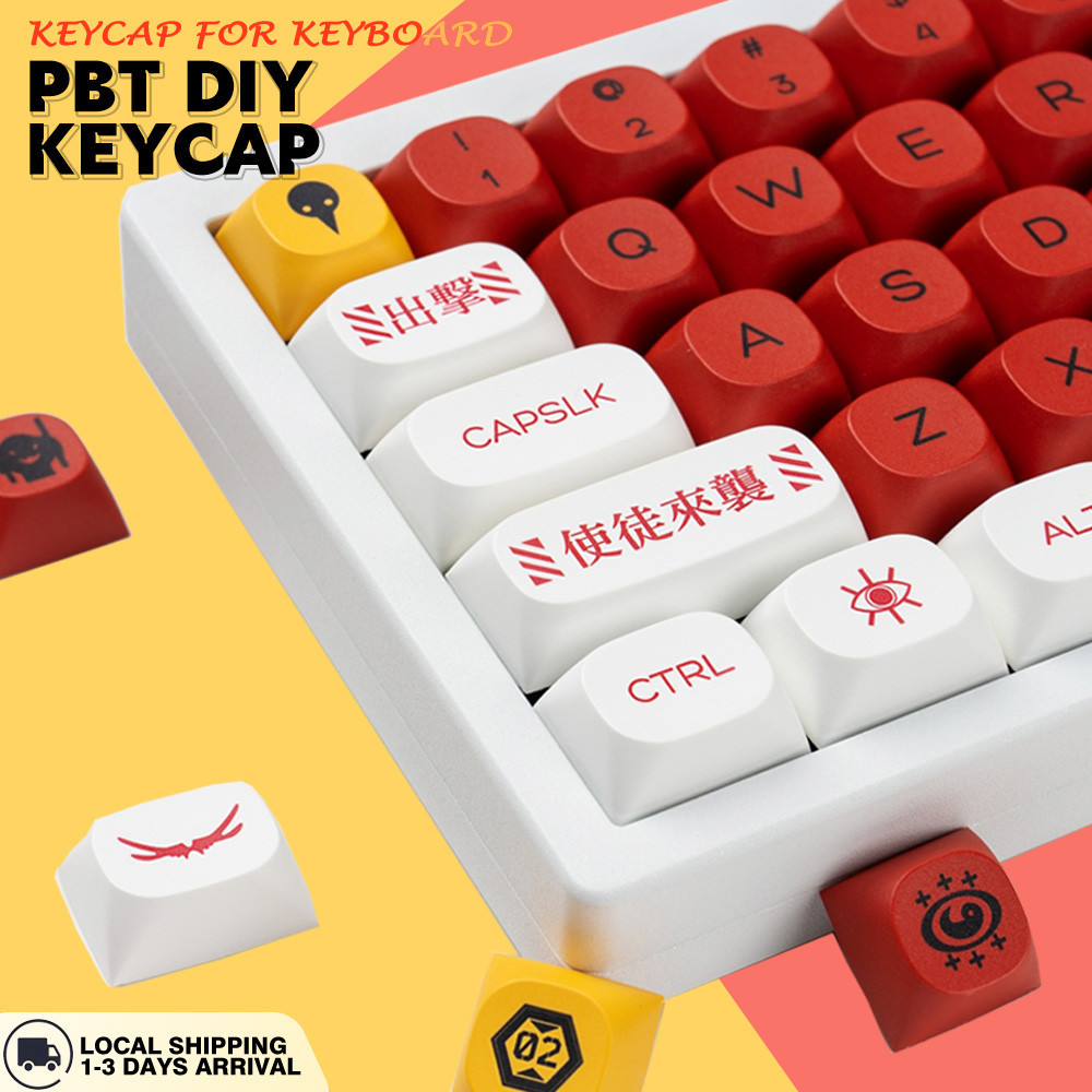 137 Keys Evangelion Keycap XDA Profile PBT DIY Key Caps For Mechanicial ...