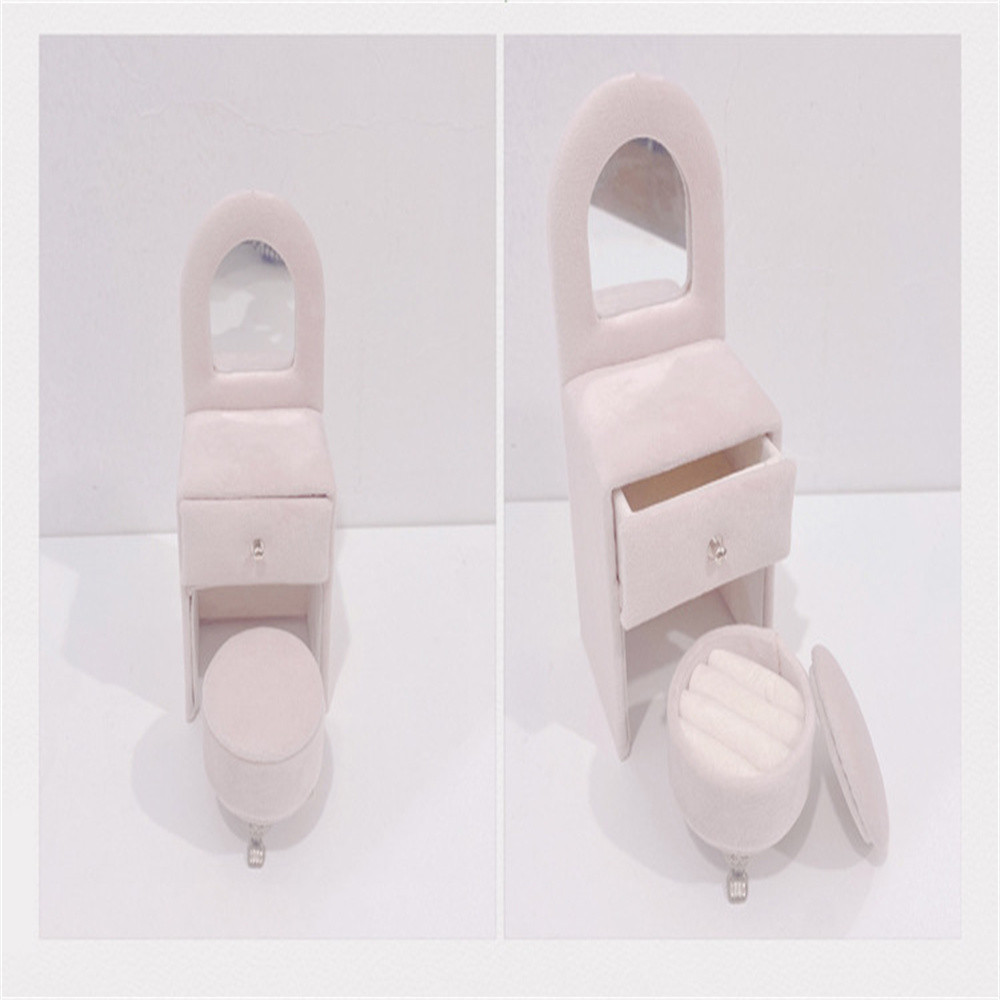 Couch Jewelry Box Miniature Sofa Velvet Chair Earrings Necklace ...
