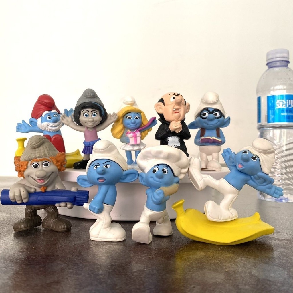 Cute Smurfs Model Doll10Foreign Trade Leftover Stock Clearance Solid ...