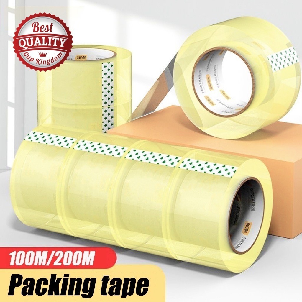 200METER'S Wide Transparent Tape Big Roll Sealing Tape Long Express ...