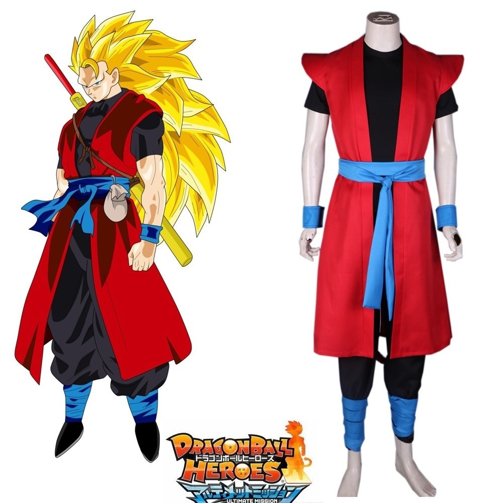 Son Goku Super Costume Anime Long cosplay Halloween Costume Dragon Ball ...