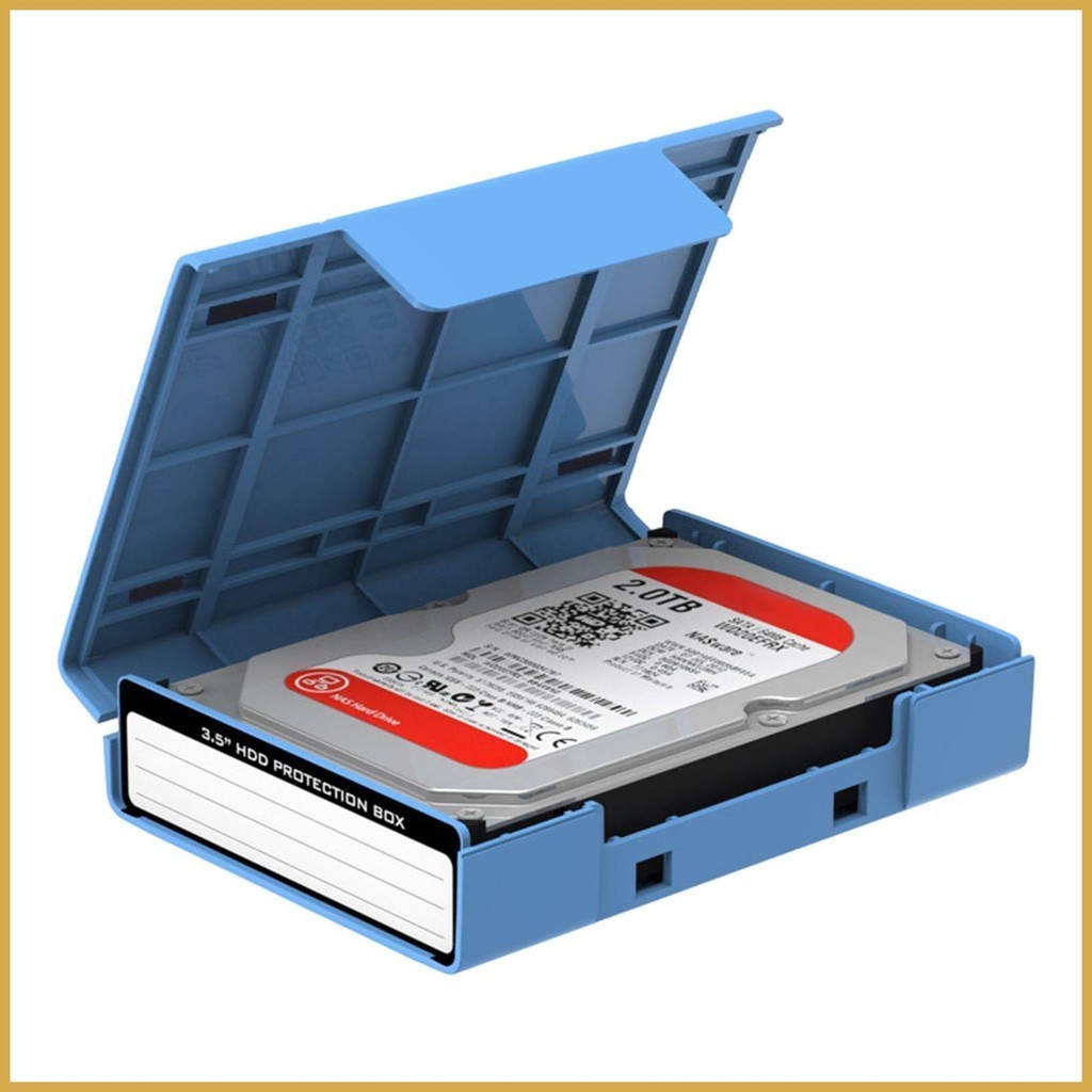 Hard Drive Case Enclosure 3.5 Inch Computer Hard Drive Box Shockproof ...