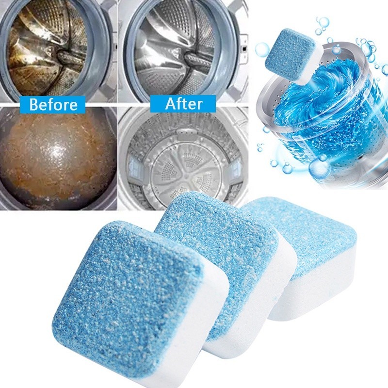12pcs/box Washing Machine Cleaner Water Tank Effervescent Tablets Deep ...