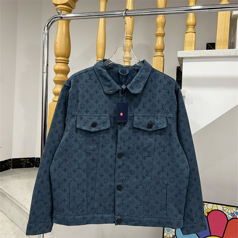 Full Print Jacquard Denim Jacket Counter Synchronous Jacket Classic ...