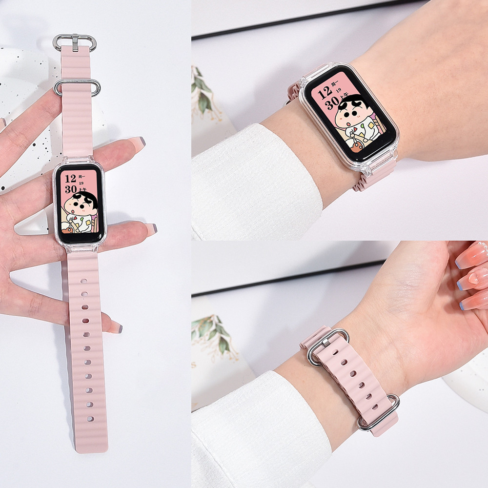 Ocean Silicone Strap with Case For Redmi smart band 3 2 SmartWatch ...