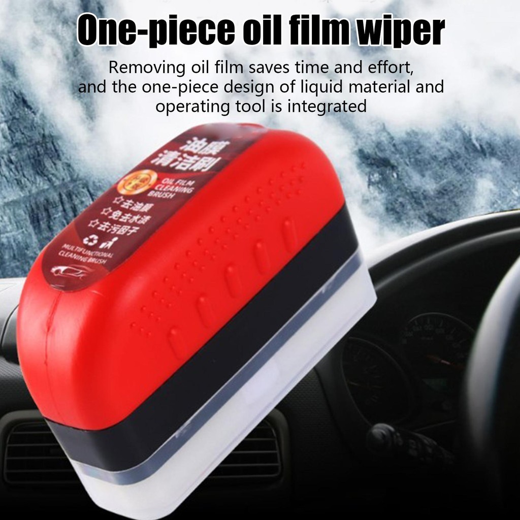 1pcs Car Glass Oil Film Cleaner Window Oil Film Cleaning Brush 120ml ...
