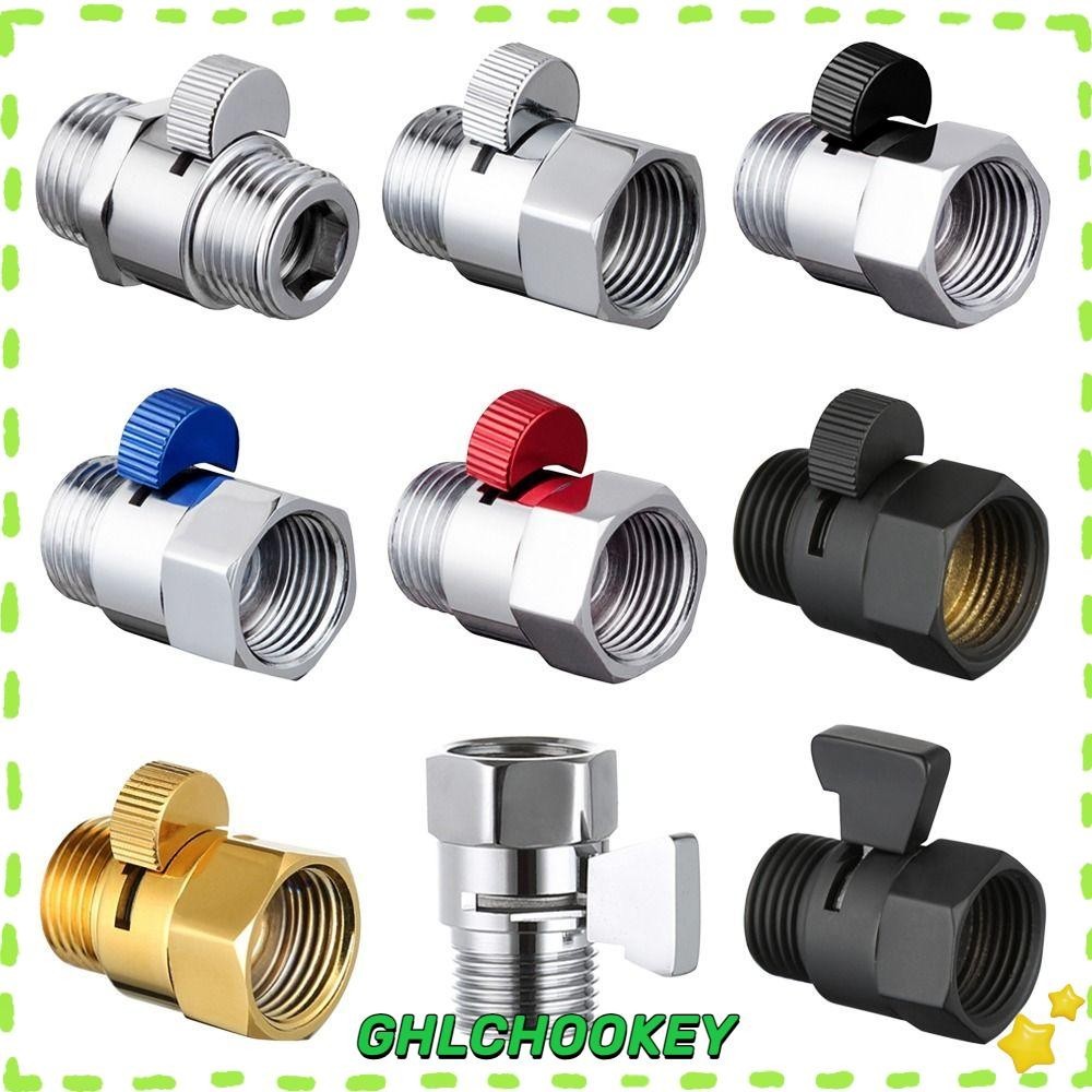 GHLCHOOKEY Brass Junction Brass Junction Straight-through Bath Water ...