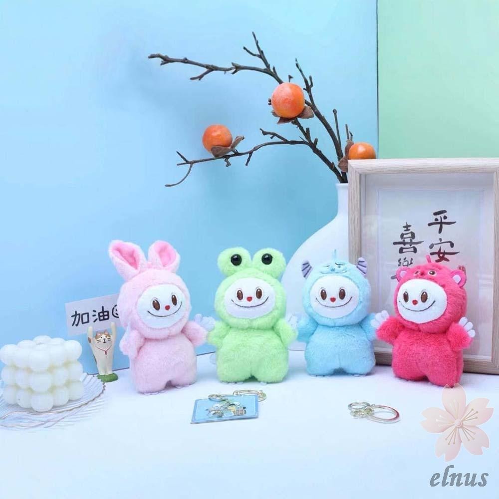 ELNUS Labubu Plush Pendant, Anti-lost Backpack Charms Labubu Doll ...