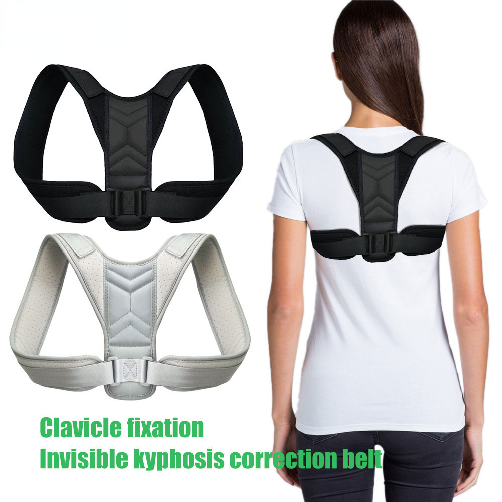 Back Brace Posture Corrector, Adjustable Upper Back Brace and Shoulder ...
