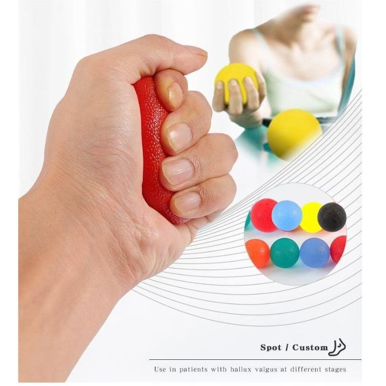 Round Stress Ball Finger Grip Strengthening Hand Exercise Ball with ...