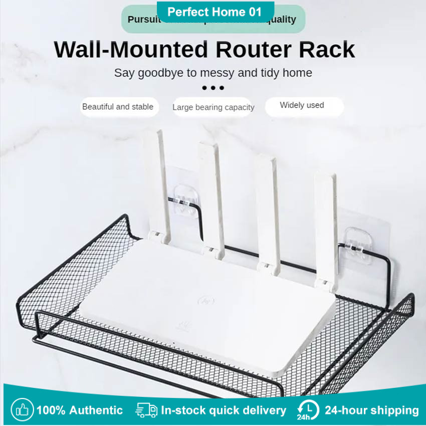 WiFi Wall Storage Rack Display Holder Shelf Desk Set-Top Box Waterproof ...