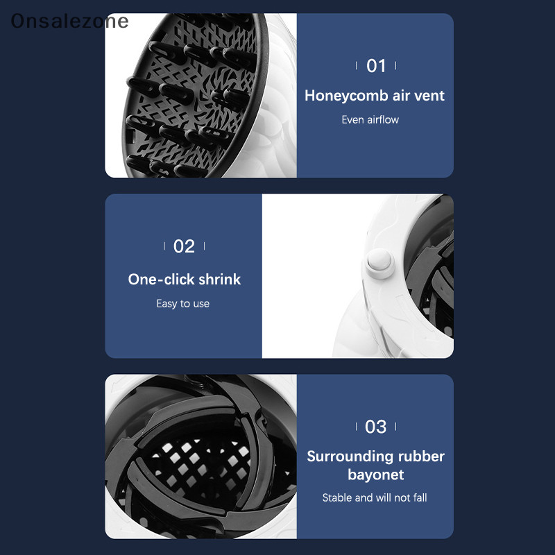 ONPH Universal Hair Diffuser Adaptable For Blow Dryers With Rotatable ...