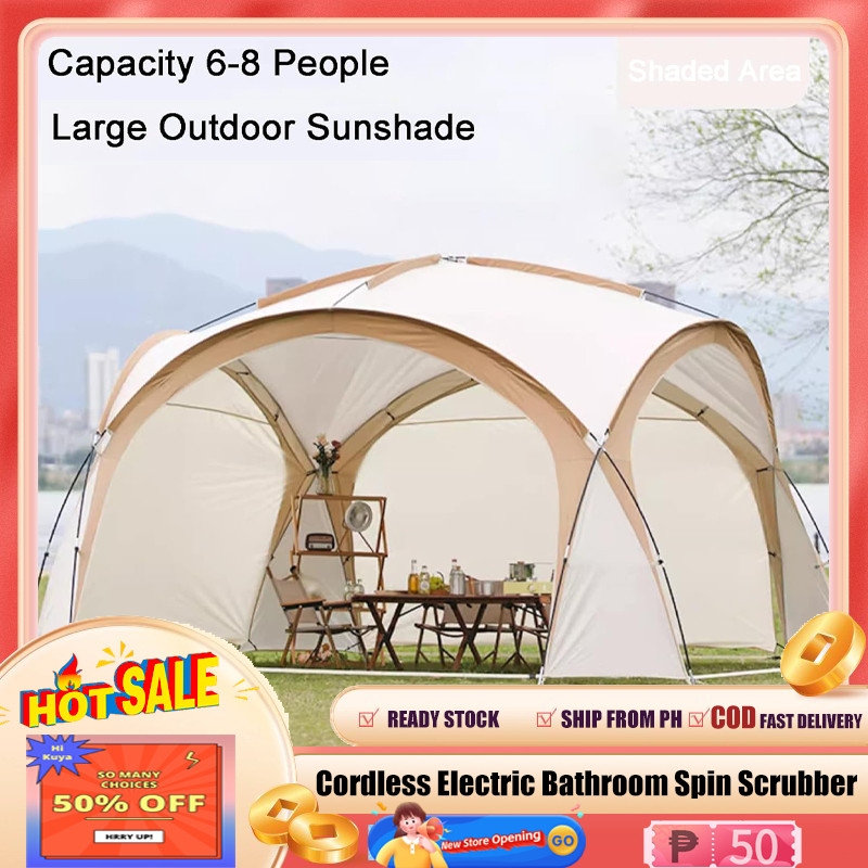 Shelter Dome Canopy with Door, Water-Resistant,Wall-Fabricm,8-12 People ...