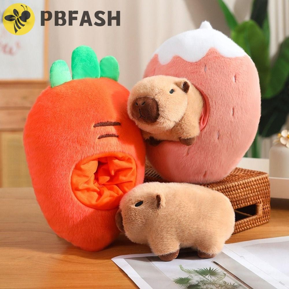 PBFASH Avocado Capybara Plush Toy, Banana Strawberry Capibara Anime ...