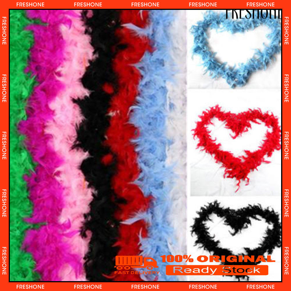 COD 2M Feather Boa Strip Fluffy Craft Costume Hen Night Dressup Wedding ...