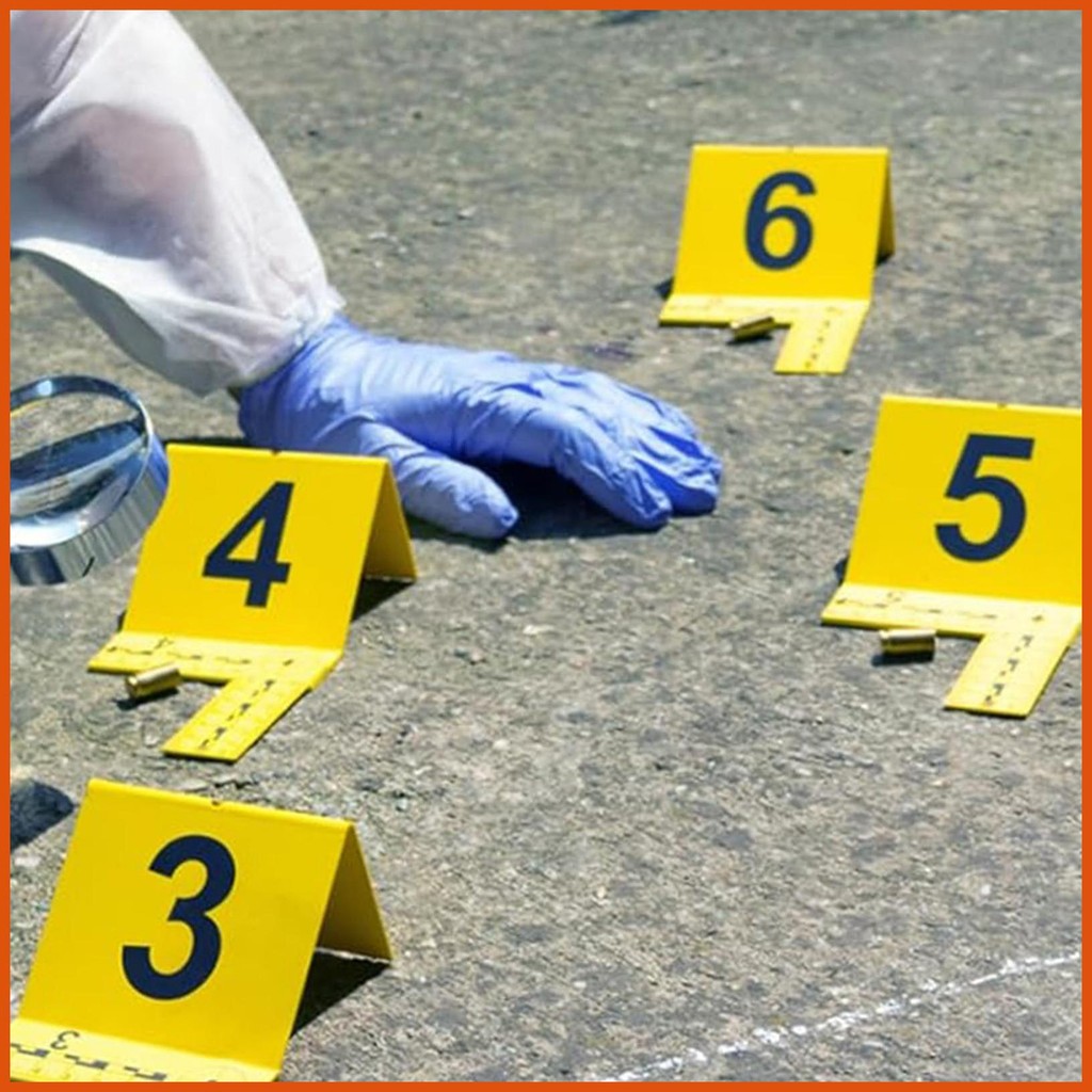 Crime Scene Evidence Number Cards Desktop Detective Evidence Marker ...