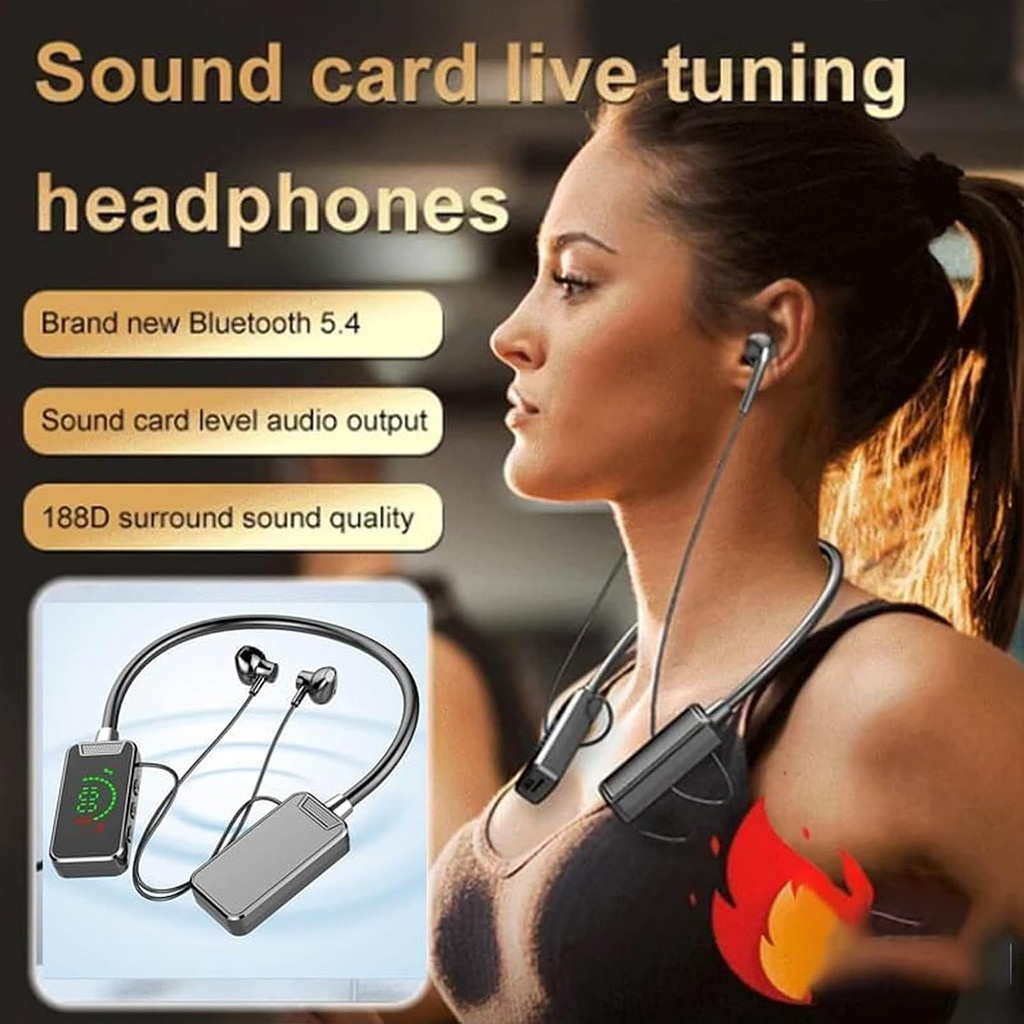 Wireless Sound Card Live Streaming Earphones,Sound Card Live Tuning Headphones,Waterproof ...