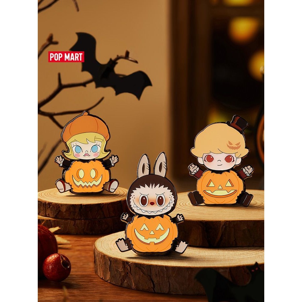 Popmart POPMART Monster Carnival LABUBU Pumpkin Badge Refrigerator ...