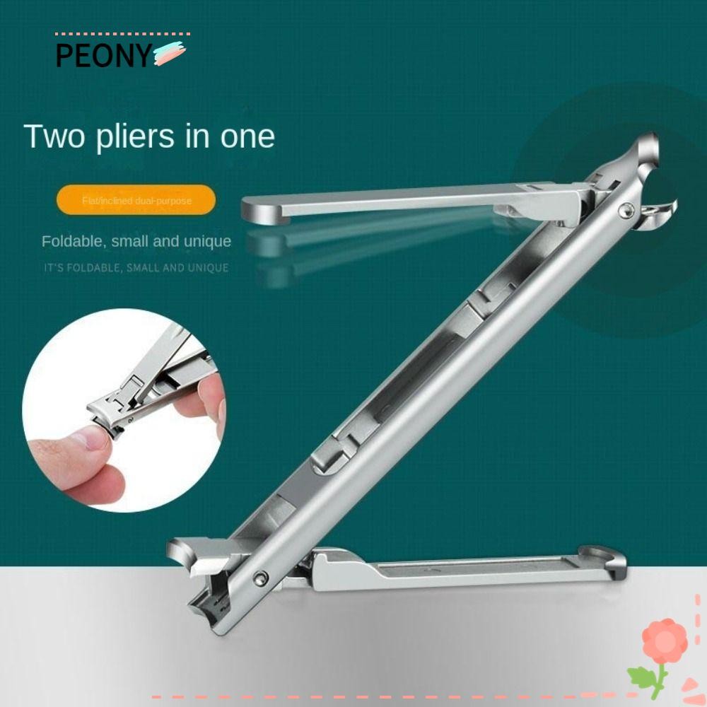 PEONY Double End Nail Clipper, Ultra-thin Stainless Steel Manicure ...