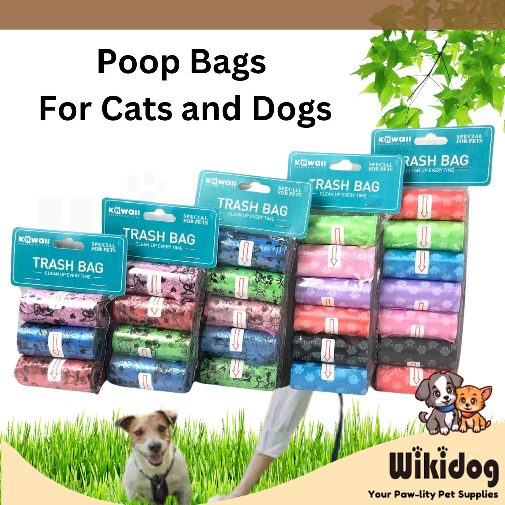 KAWAII Poop Bags Cat and Dogs Bags Clean Garbage Bags Dog Trash Poop ...