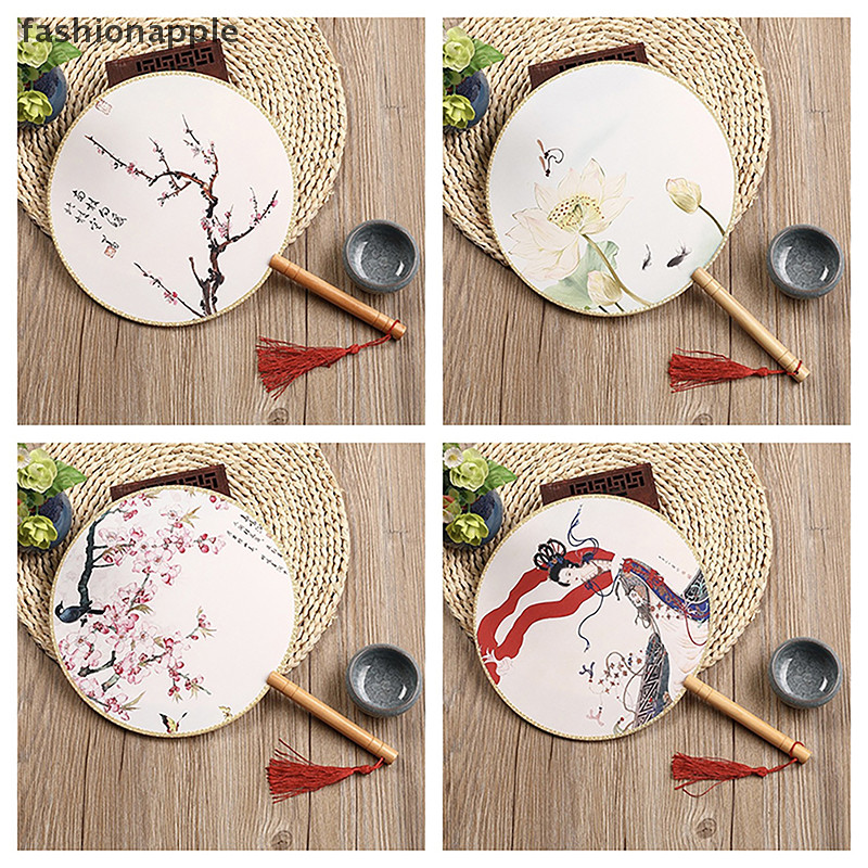 FAPH 21CM China Fan Long Handle sel Dance Fan Female Costume Hanfu ...