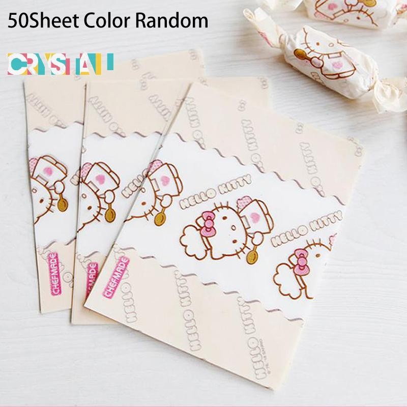 Crystal- 50Sheet Sanrio Hello Kitty Snow Crispy Beef Roll Sugar ...