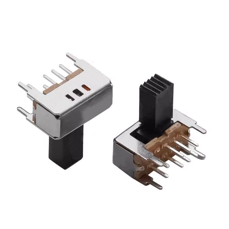 10PCS SK-23D04 (2P3T) Handle Height 9mm 3-position 8-pin Toggle Switch 4 Fixed Foot Horizontal ...