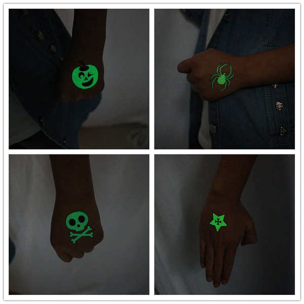 sticker tattoo tattoo cute sticker tattoo minimalist Halloween glow-in ...