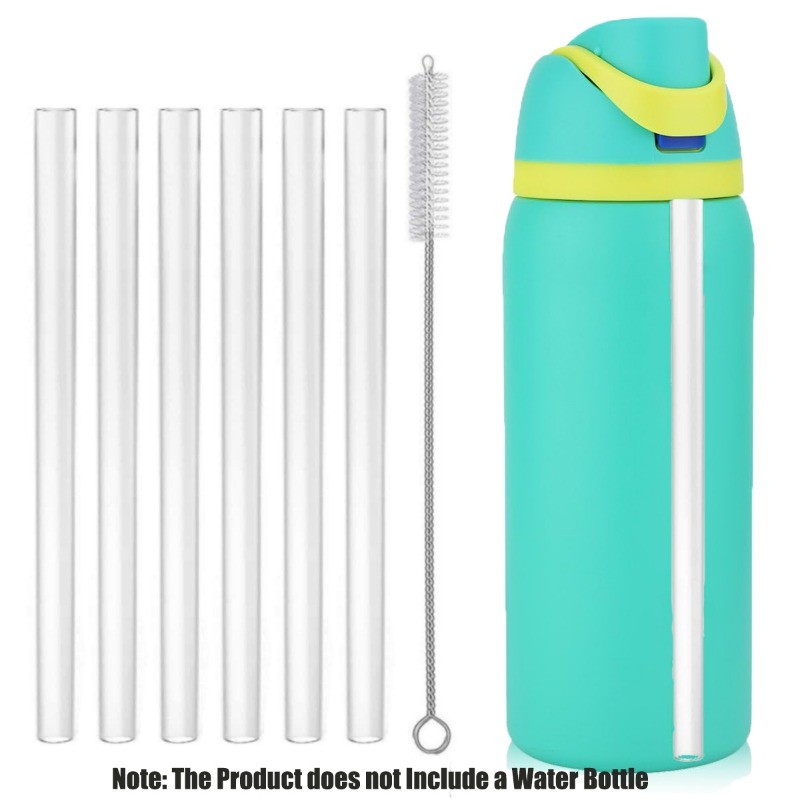 SUGAW 6 Pcs Reusable Water Bottle Straws Replacement, Water Bottle ...