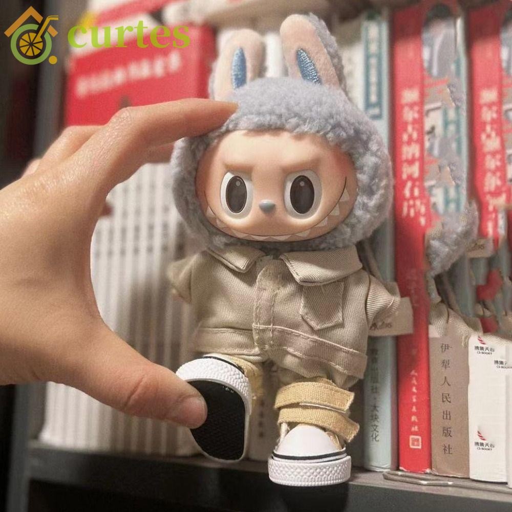 CURTES Plush Labubu Doll Clothes, Doll Decoration Outfit 17cm Labubu ...