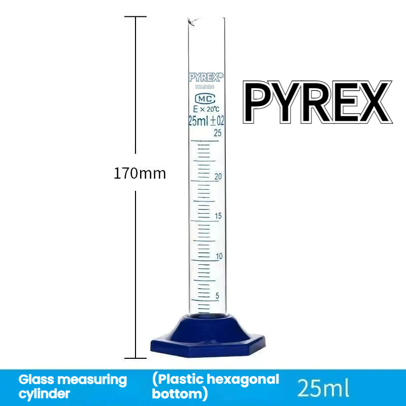 25ML Original The glass graduated cylinder is clear and accurate Made ...