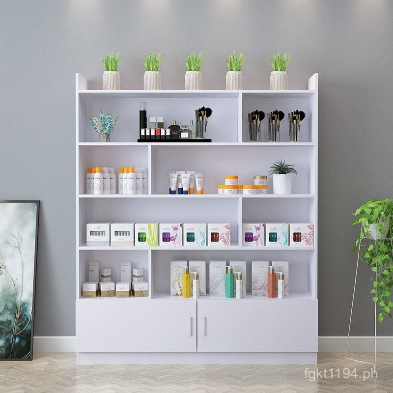 Shelf Beauty Salon Display Rack Cosmetics Display Cabinet Barber Shop ...