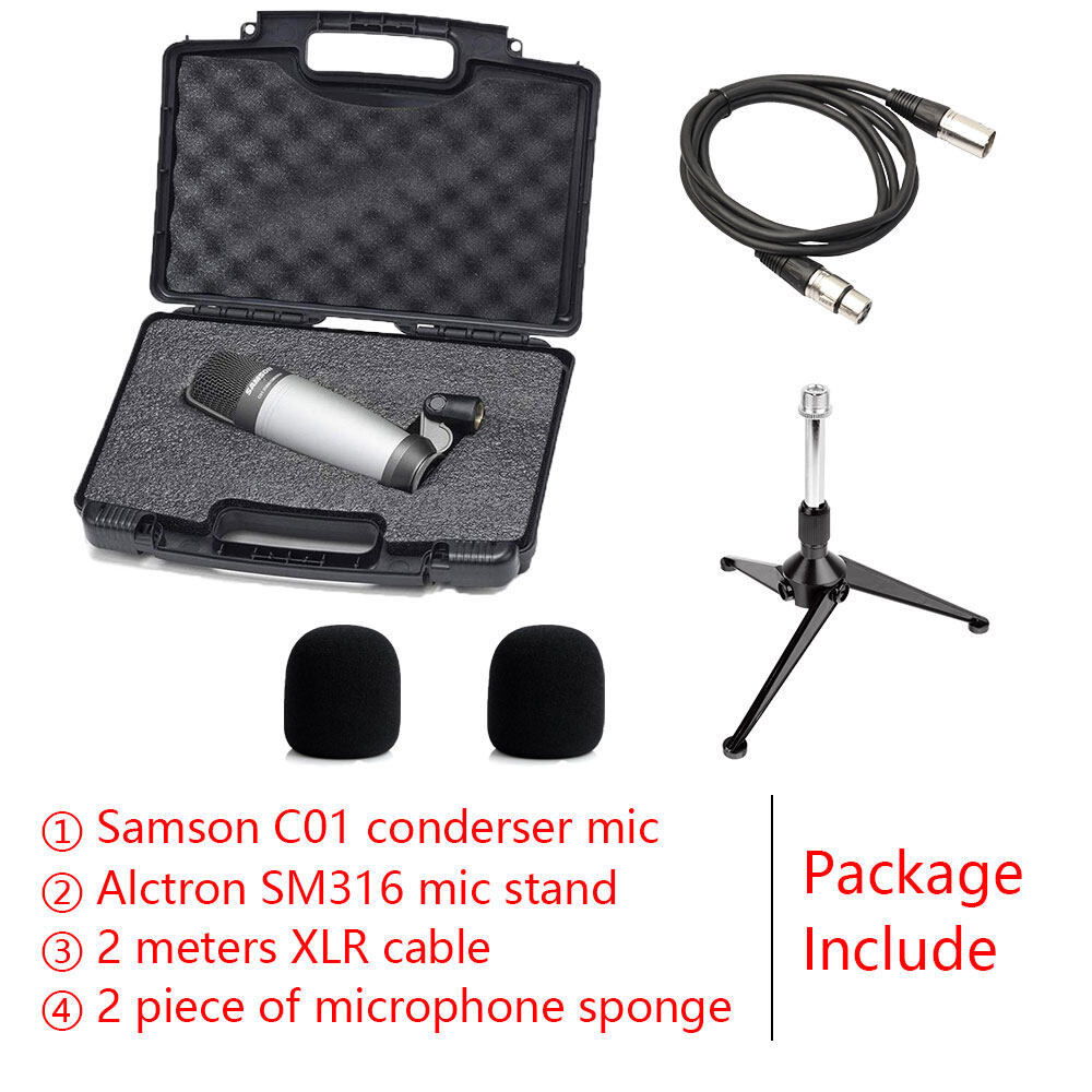 100% Original SAMSON C01 Condenser Microphone for Recording Vocals ...