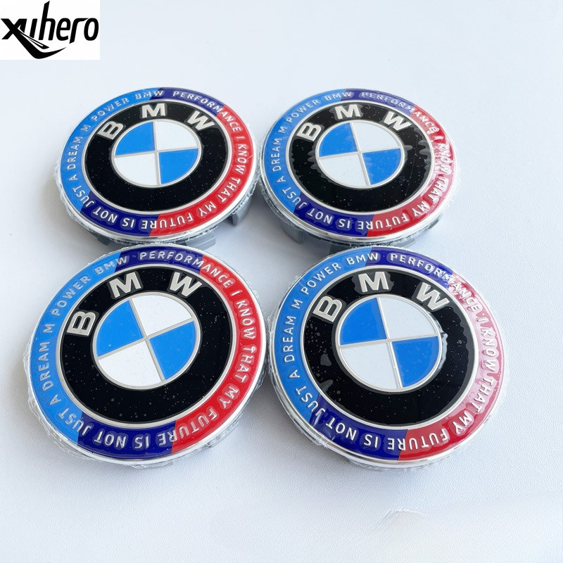 4pcs Car Wheel Center Hub Cap Cover Rim Emblem For BMW E46 E39 X5 X1 ...