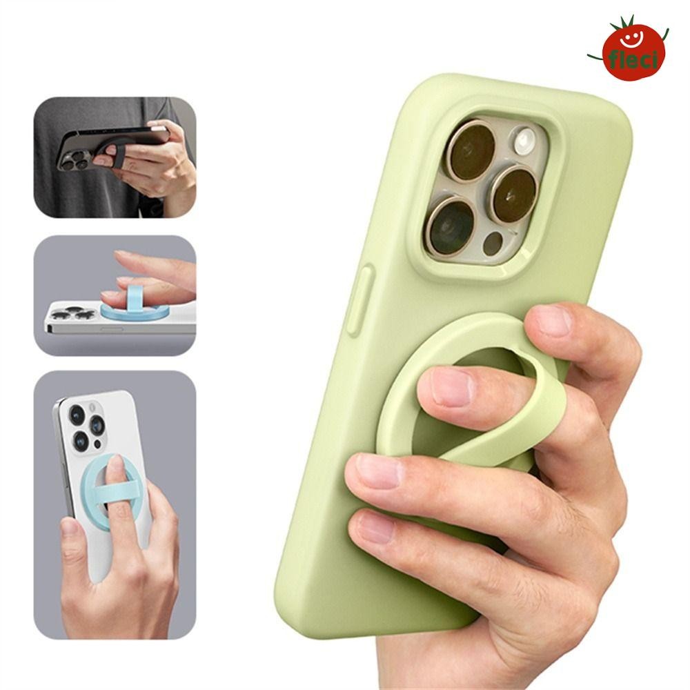 FLECI Magnetic Phone Back Grip, For Magsafe Strong Adsorption Finger ...