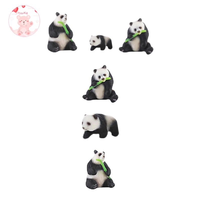 [Whbadguy] Miniature Resin Pandas Cake Toppers 1/87 Scale Cute ...