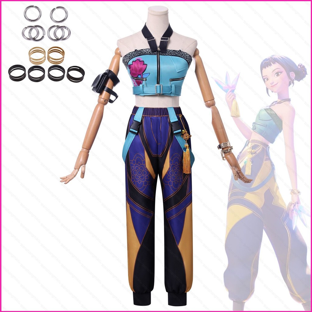 PS2 KPop Demon Hunters HUNTR/X Zoey role play cosplay cloth Halloween ...