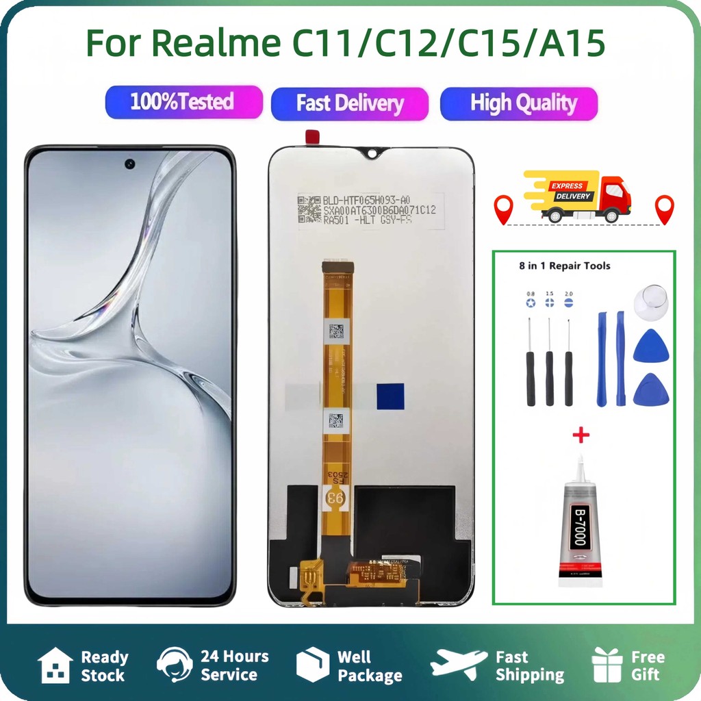 LCD For Realme C11/C12/C15/C15Q/V3/5G/Narzo20/Narzo 30A/Q2i Display ...