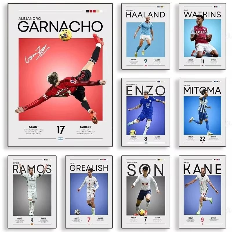 Sports Football Player Posters Prints Canvas Wall Art for Living Room ...