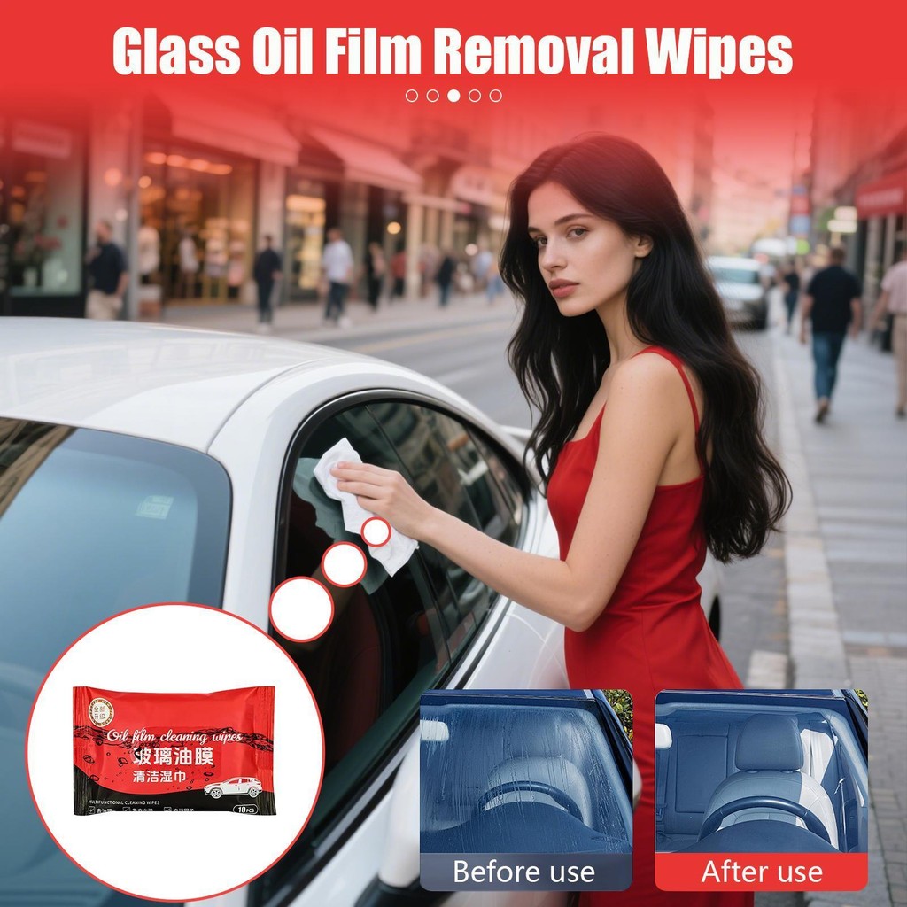 Car Window Oil Film Cleaner Automotive Glass Cleaning Wipes Car ...