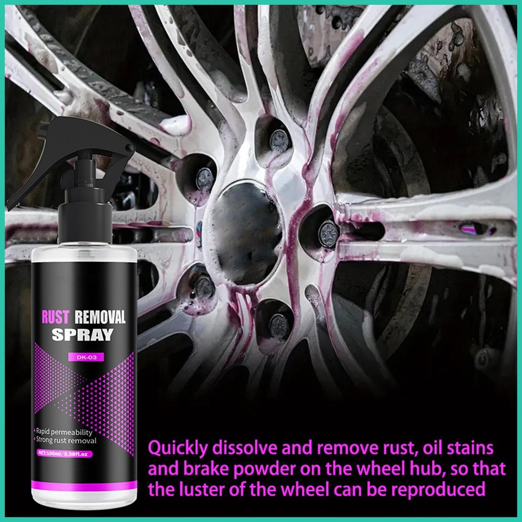 Metal Rust Remover Vehicle Iron Stain Cleaner 100ml Powerful Rust Stain ...